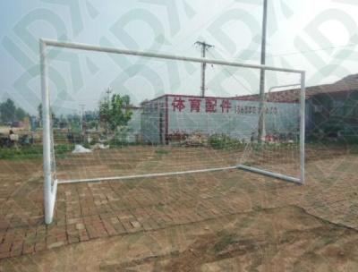China Customized Lightweight Soccer Goal Metal Football Goal With Nylon Nets Steel Post for sale