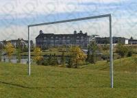 China Anti Acid Anti Wet Metal Goal Posts Underground Pop Up Football Goals for sale
