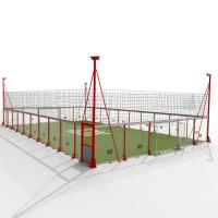 China Modular Outdoor Indoor Soccer Field Explosion Proof Custom Size Football Training Cage for sale