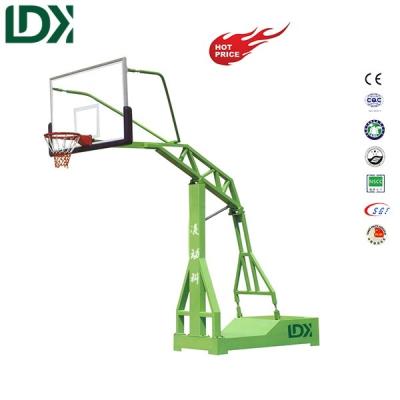 China Cheap Basketball Stand  Manual Hydraulic Portable Indoor Or Outdoor Basketball Hoop for sale