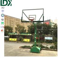 China Lifetime Outdoor Basketball Stand  Glass Backboard Basketball Hoop For Youth for sale