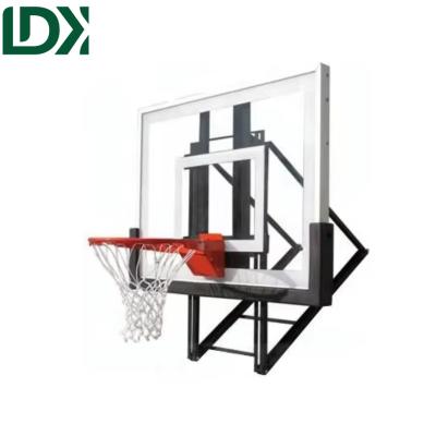 China Wall Type Adjustable Basketball Backboard Fixed Hanging Adult Basketball Hoop for sale