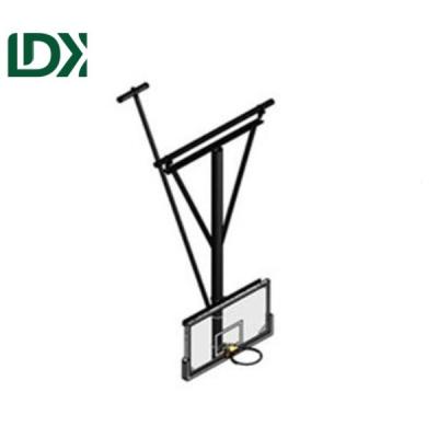 China New Design Tempered Glass Basketball Board Ceiling Mounting Basketball Hoop for sale