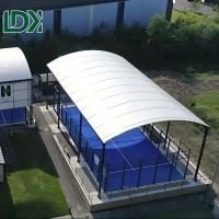 China 20m X 10m Outdoor Padel Court Equipment Panoramic Fields Padel Tennis for sale