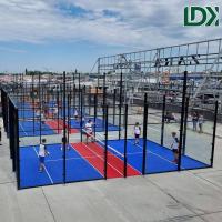 China CE Soccer Field Cage Padel Court Sport Football Padbol Court With Tempered Glass for sale