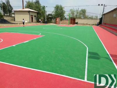 China Indoor Interlocking Basketball Court Outdoor Basketball Tiles Plastic Basketball Floor System for sale
