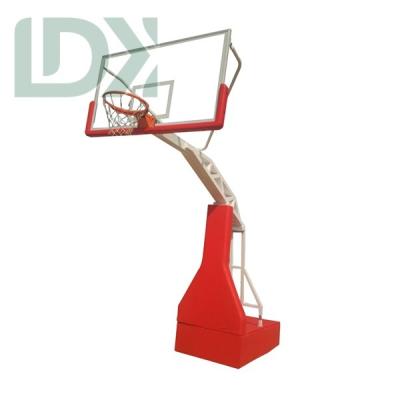 China Moveable Traning Basketball Stand Customized Logo Hydraulic Basketball Hoop for sale