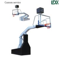 China Adjustable Height Hydraulic Indoor Basketball Hoop Portable Training Basketball System for sale