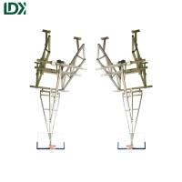 China International Standard Thickness Padding Ceiling Suspended Retractable Basketball System For Professional Gymnasium Design for sale