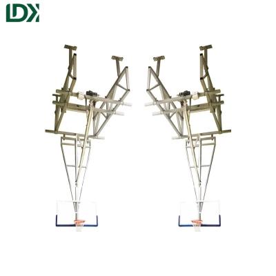 China International Standard Thickness Padding Ceiling Suspended Retractable Basketball System For Professional Gymnasium Design for sale