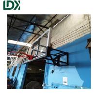 China Portable Durable Wall Mounted Adjustable Height Tempered Glass Basketball Hoop For Schools LDK10017 for sale