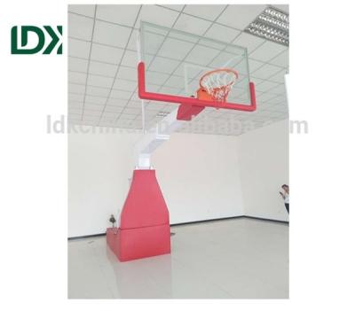 China International Standard Thickness Remote Control Portable Basketball Hoop System With Padding And LED Scoreboard for sale