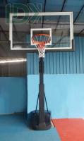 China Customized LDK10021 Fixed-Height Basketball Hoop for Black Basketball Stand Sales for sale