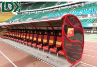 China Soccer Bench Seats In Customized Colors UV Resistant Polycarbonate Football Chairs With Aluminum Alloy for sale