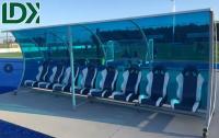 China Portable Aluminum Soccer Field Seats Team Substitute Bench for sale