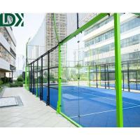 China Professional Grade Glass Fenced Padel Court With Tempered Glass Fencing And Steel Mesh for sale