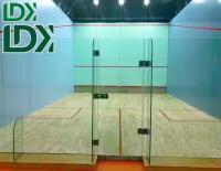 China Professional Outdoor Squash Court High Strength Wood Flooring System Customized Solutions And Tempered Glass for sale