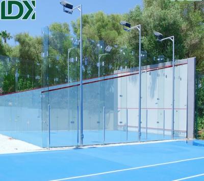 China Tempered Glass Professional Indoor Squash Court For Customized Single And Double Competition for sale