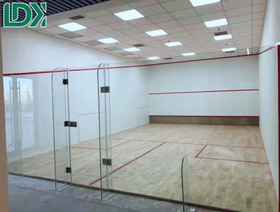 China Indoor Squash Facility With High Grade Stainless Screws And International Standard Single Double Training Court for sale
