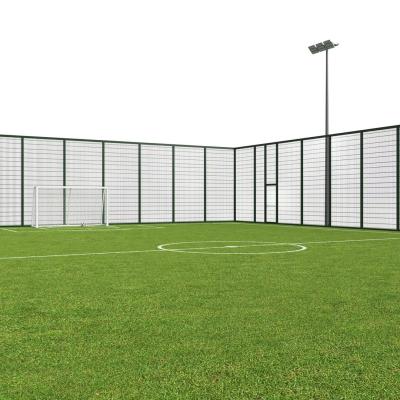 China Indoor Outdoor Closed Football Field Fence Customizable High Grade Steel Material for sale