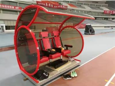China Professional Team Sports Shelter High Grade Aluminum Dugouts For Football And Soccer Sidelines for sale