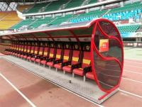 China Football Stadium Dugout With Shatter-Proof Polycarbonate Board And Portable Design for sale