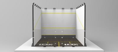 China Customize Field Size Wooden Indoor Squash Court For Single And Double Players for sale