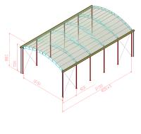 China Customized Metal Squash Court Roof CE Certification Durable Design for sale