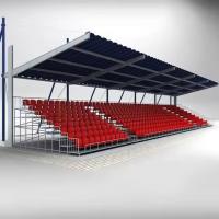 China LDK Soccer Court Grandstand Retractable Gym Bleachers Outdoor Telescopic Basketball Stadium Grandstand Seating Bleacher for sale