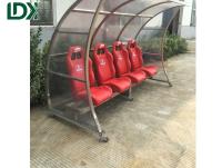 China Portable Double Row Soccer Substitute Bench Durable Outdoor Training Match Solution for sale