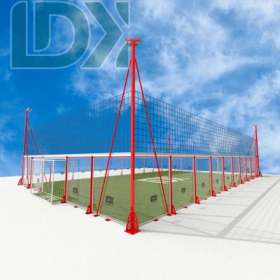 China LDK Premium Glasswall Football Cage Innovative Design Customized Glass Soccer Cage for sale