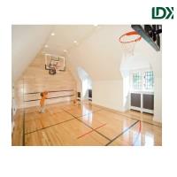 China Removable Solid Hardwood Sports Flooring - Custom Logo Indoor Basketball/Volleyball Court for Schools & Gyms for sale