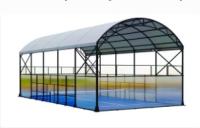 China Professional Padel Tennis Court Cover Factory Panoramic Padel Court Sport Court With Roof for sale
