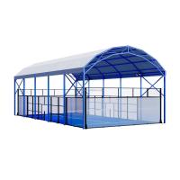 China Outdoor Waterproof Padel Tennis Court Canopy Sport Padel Court Roof Cover Padel Tennis Court for sale