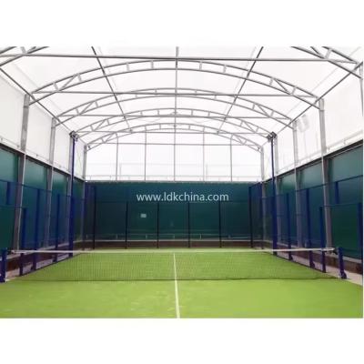 China LDK Hot Sale Multifunctional Padel Tennis Court Padel Court With Electric Removable Roof Super Panoramic Padel Court for sale