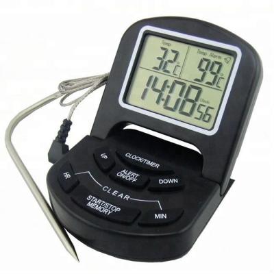 China DTH-65 Waterproof Digital Food Thermometer And Kitchen Cooking Thermometer With External Probe And Timer Function for sale