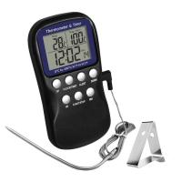 China DTH-11 -50 To 300℃ Digital Food Cooking Thermometer, Alarm Kitchen Thermometer With Timer Function For Meat, Milk, Grill, Oven, Smoker, Barbecue for sale