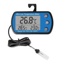 China DTH-130 LCD Display -50℃～70℃ Digital Wall Refrigerator Thermometer Ultra Low Temperature Meter For Fridge Freezer Cold Chain Transportation for sale