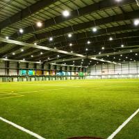China Prefabricated Steel Structure Stadium Roof for Football Gymnasium Q235 Q355 20m Span for sale