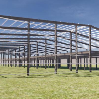 China Steel Structure Building Components Q355B Q235B for Industrial Warehouses Commercial Centers for sale