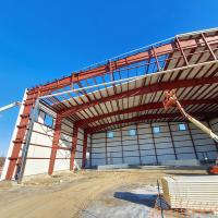China Prefab Steel Structure Workshop Warehouse Clear Span Building 50 Year Life 12 Wind Grade for sale