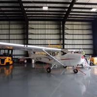China Light Steel Frame Aircraft Hangar 30m Span 24m Q355B High Strength Steel Structure for sale