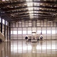 China Prefabricated Steel Frame Aircraft Hangar 30m Span 6m Eave Height Storage Building for sale