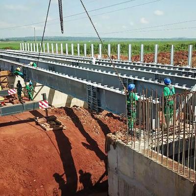 China Heavy Duty Welded Steel Bridge 50m Span S355 Q355 Low Carbon Structure for Transportation Projects for sale