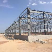 China Custom Heavy Steel Structure Multi Door Factory Warehouse Garage with Office Area 80m Span for sale