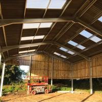 China Prefabricated Steel Frame Farm Building for Livestock Storage 50 Year Life for sale