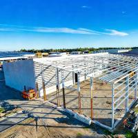 China Prefabricated Steel Structure Building 5m-80m Span Warehouse Industrial Sheds Q235B Q355B for sale