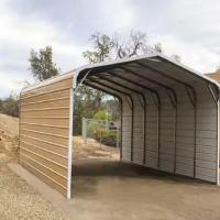 China 20x30ft RV Parking Carport Metal Shelter Garage Kit Q235B Steel 150km/h Wind for sale