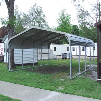 China Folding Prefabricated Galvanized Steel Carport Canopy for Truck Parking 6m Span for sale
