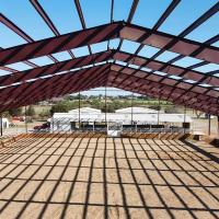 China Steel Carport Canopy Outdoor Parking Shelter Q235B Galvanized 150km/h Wind Resistant for sale
